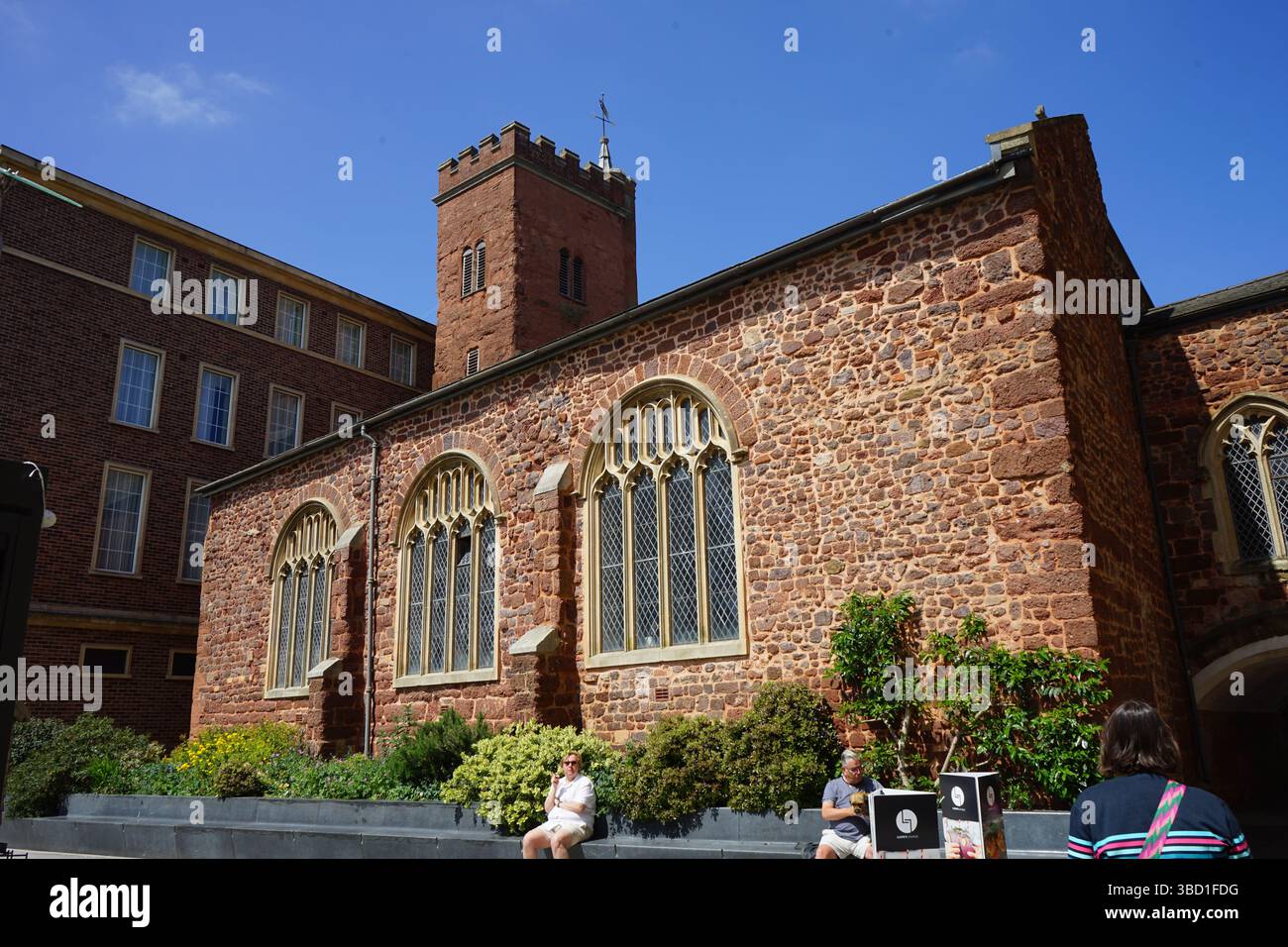 Old English church in Exeter Stock Photo - Alamy