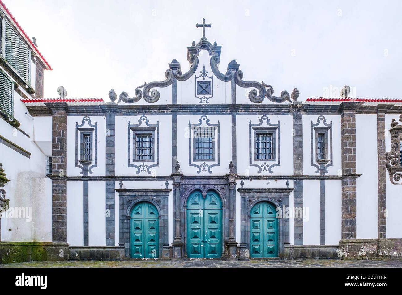 Historic Museu Carlos Machado Facade in Ponta Delgada Azores. Azorean ...