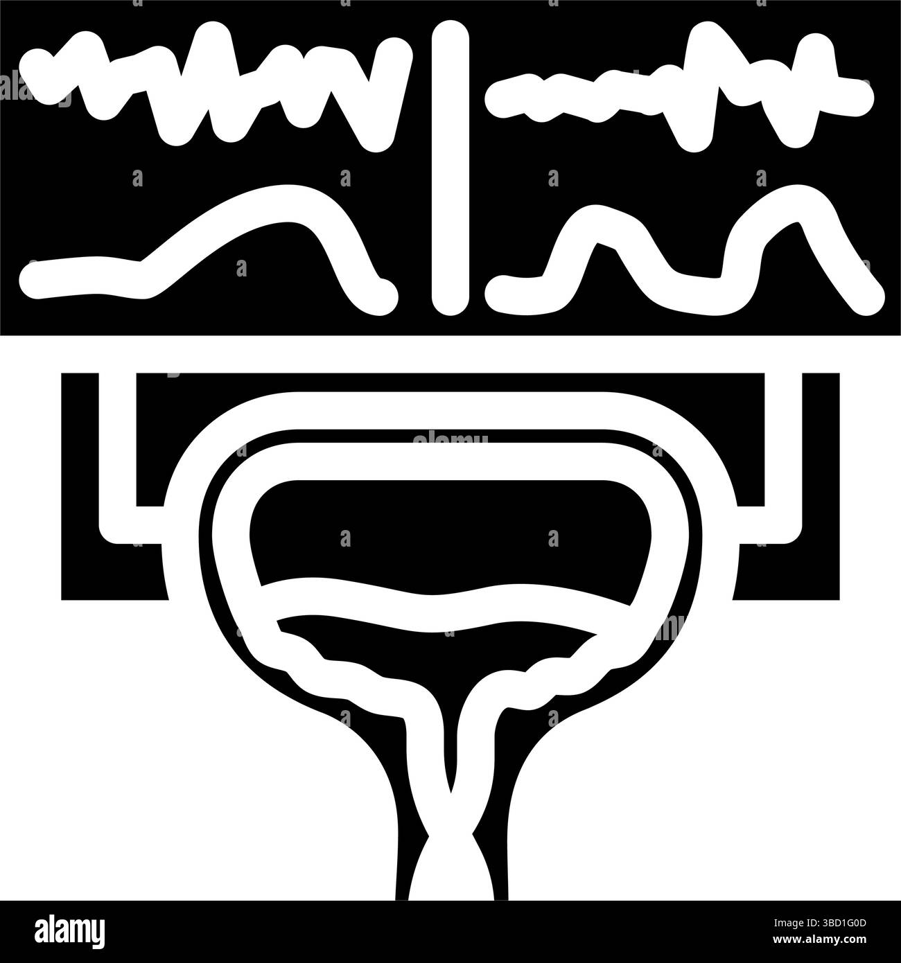 urodynamic testing urology glyph icon vector illustration Stock Vector ...