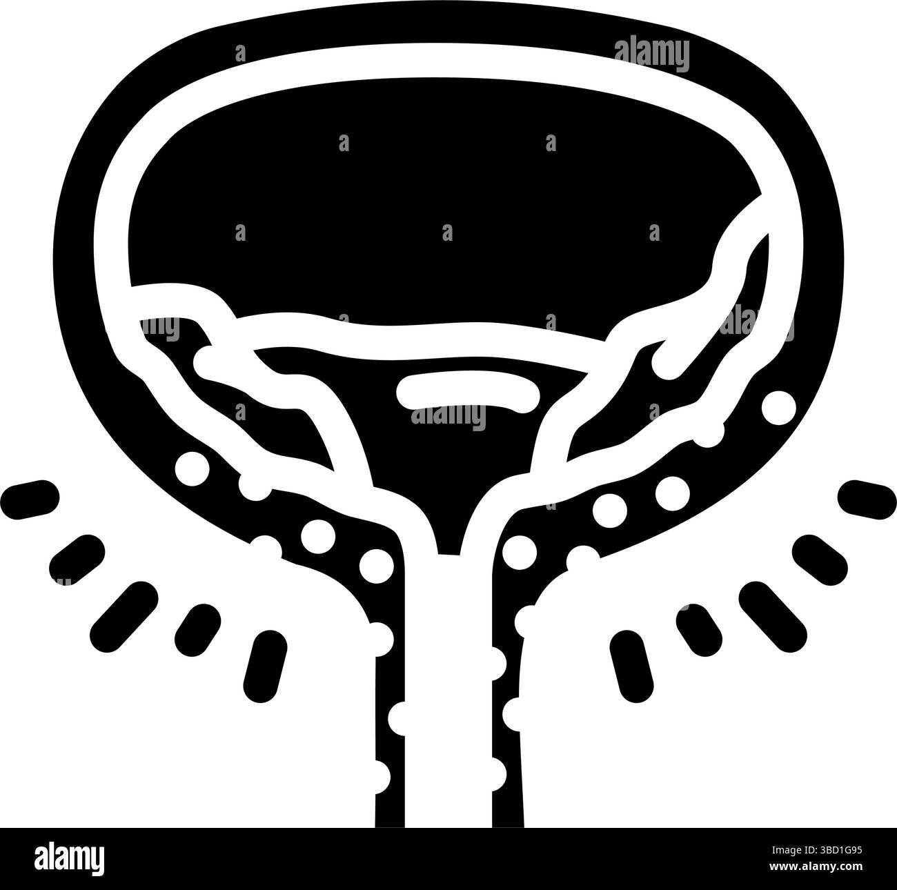 cystitis urology glyph icon vector illustration Stock Vector Image ...