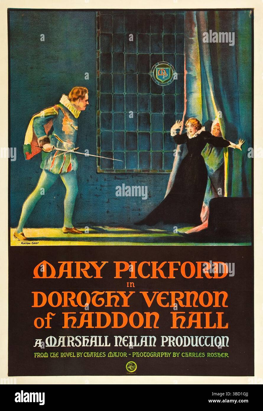 Old film poster feat. Mary Pickford - Dorothy Vernon of Haddon Hall ...