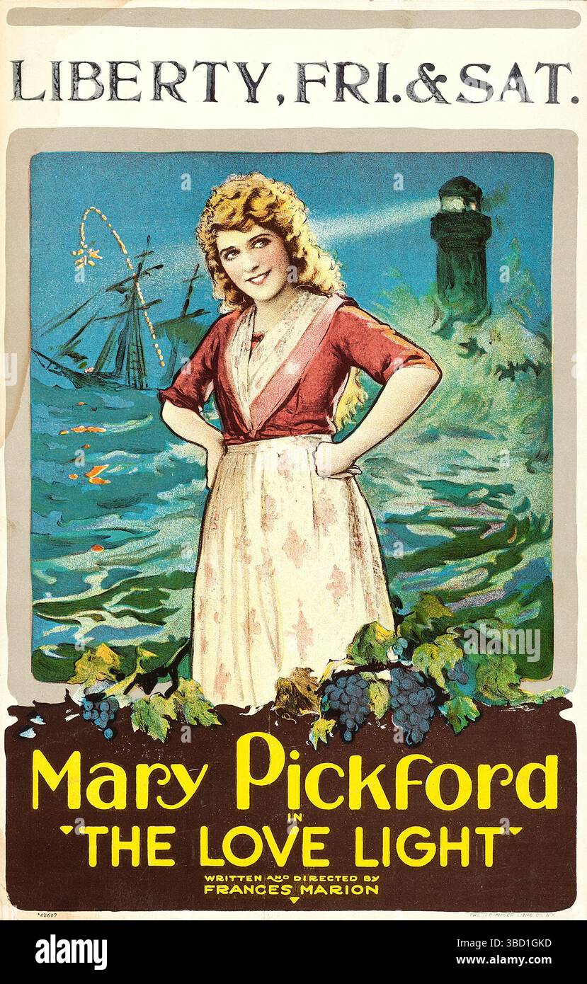 The Love Light (United Artists, 1921). Window Card. Mary Pickford Stock ...