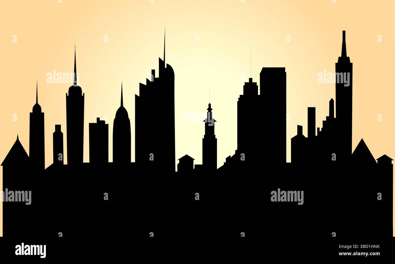 Cityscape skyline horizon Stock Vector Images - Alamy