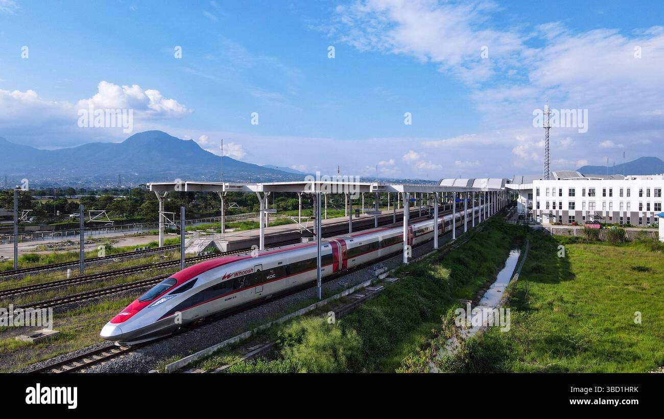 Bandung. 20th May, 2025. An aerial drone photo taken on May 20, 2025 ...