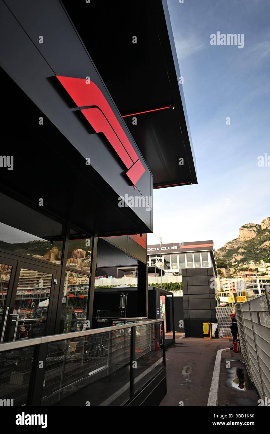 Monaco, Monte Carlo. 22nd May, 2025. F1 motorhome in the paddock. 22.05 ...