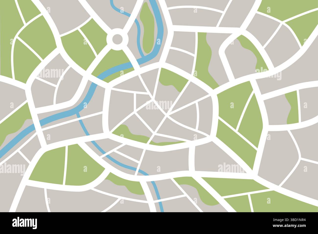 street map city map of town vector illustration Stock Vector Image ...