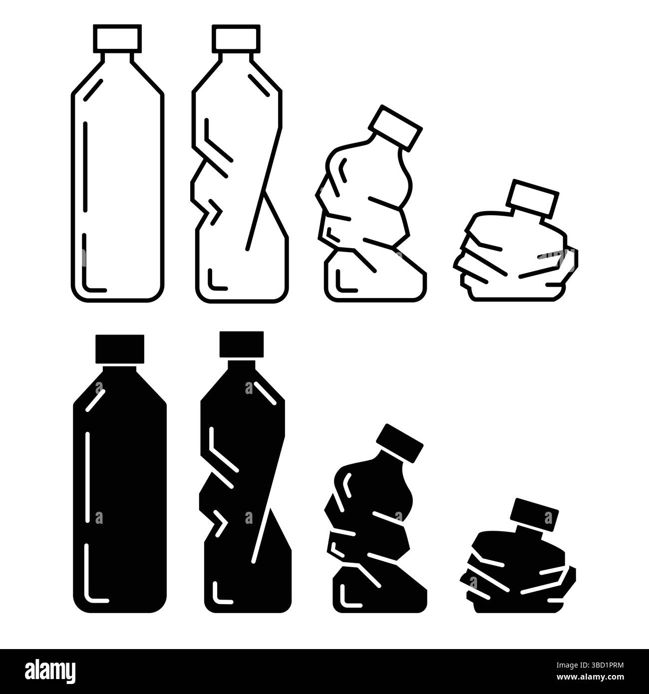 Bar line icons signs Cut Out Stock Images & Pictures - Alamy