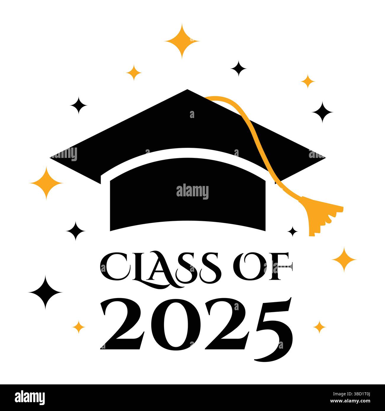 Class of 2025 vector illustration. Festive celebration design for ...