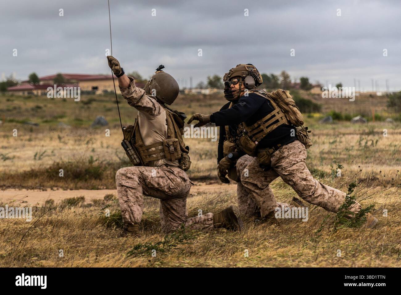 U.S. Marine Corps Gunnery Sgt. Edwin Pena, a high risks instructor with ...