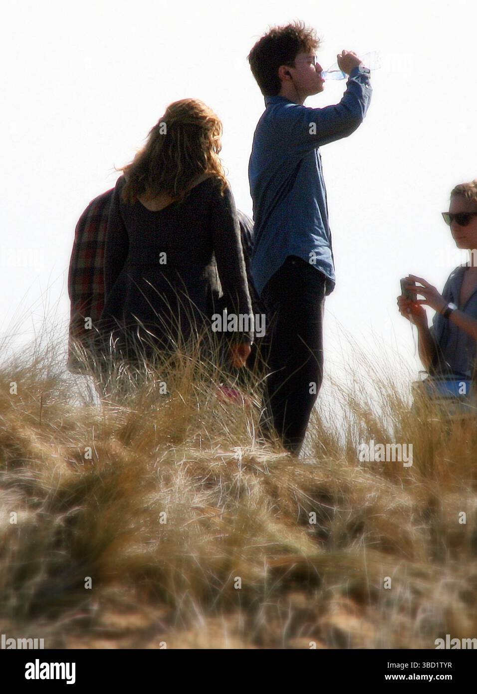 Daniel Radcliffe on the set of "Harry Potter and the Deathly Hallows ...