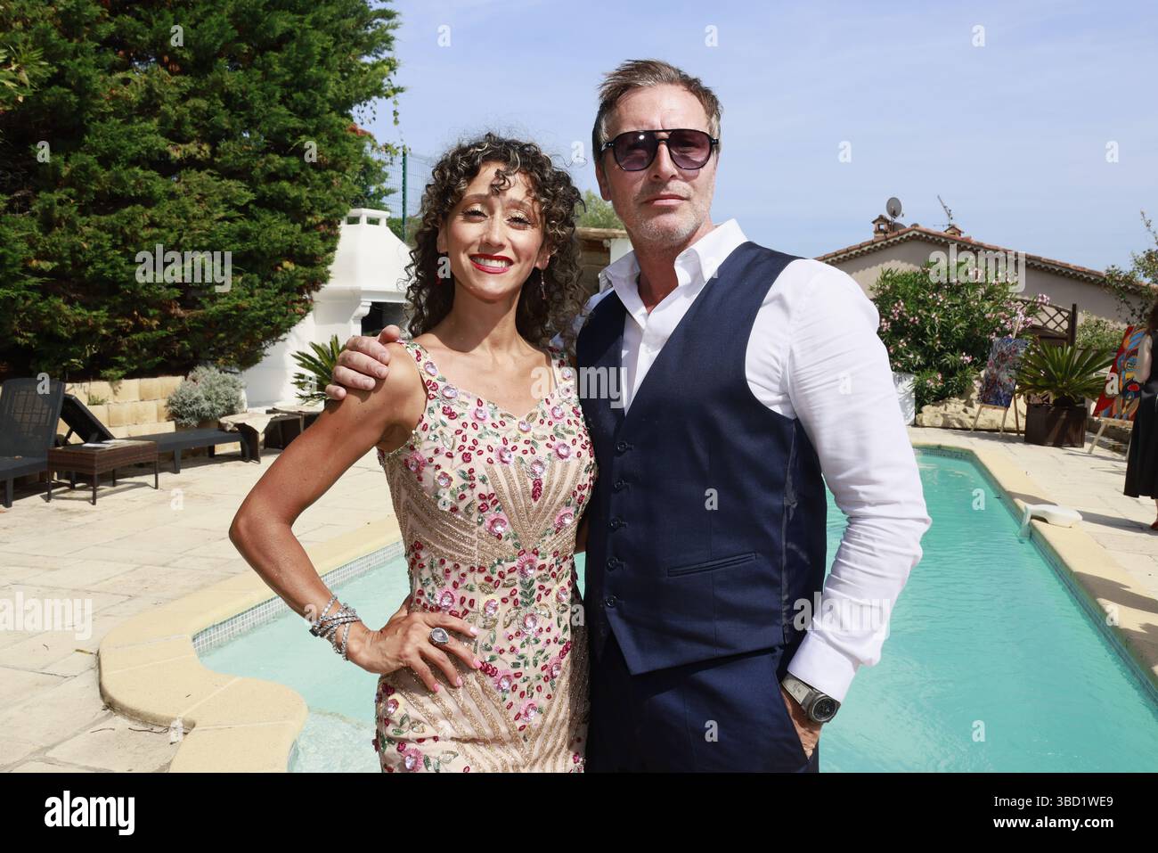 Vallauris, France. 21st May, 2025. Diana Vargaz and Vincent Lambriks ...