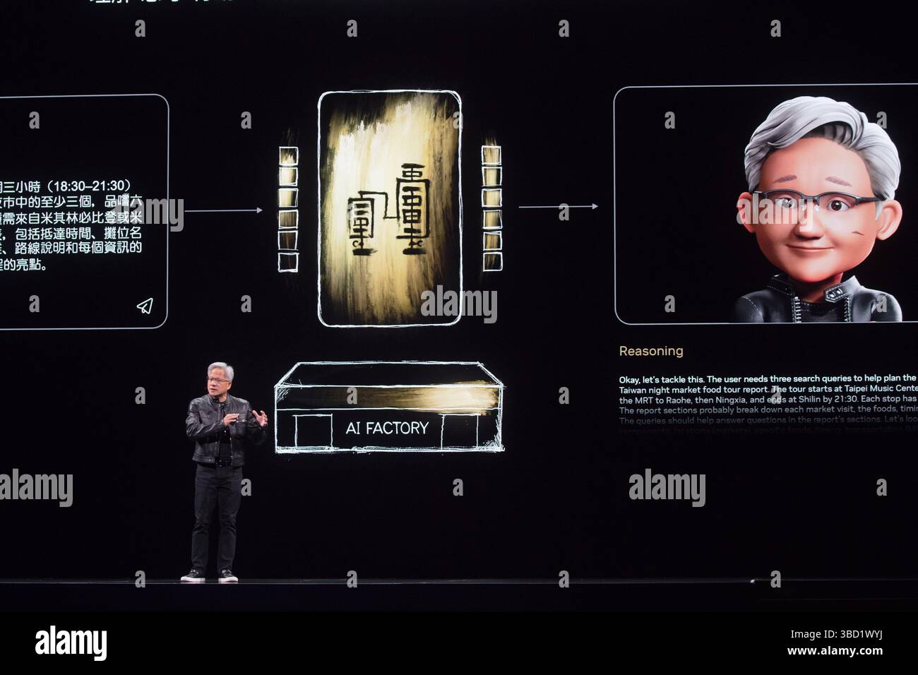 Nvidia Founder, President and CEO Jensen Huang speaks in Taipei on May 19, 2025 Stock Photo - Alamy