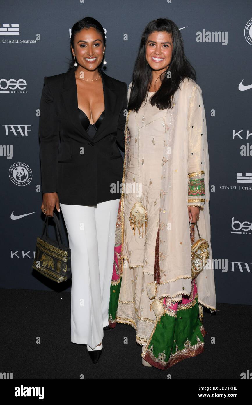 New York, USA. 21st May, 2025. Nina Davuluri and Ari Afsar attend The ...