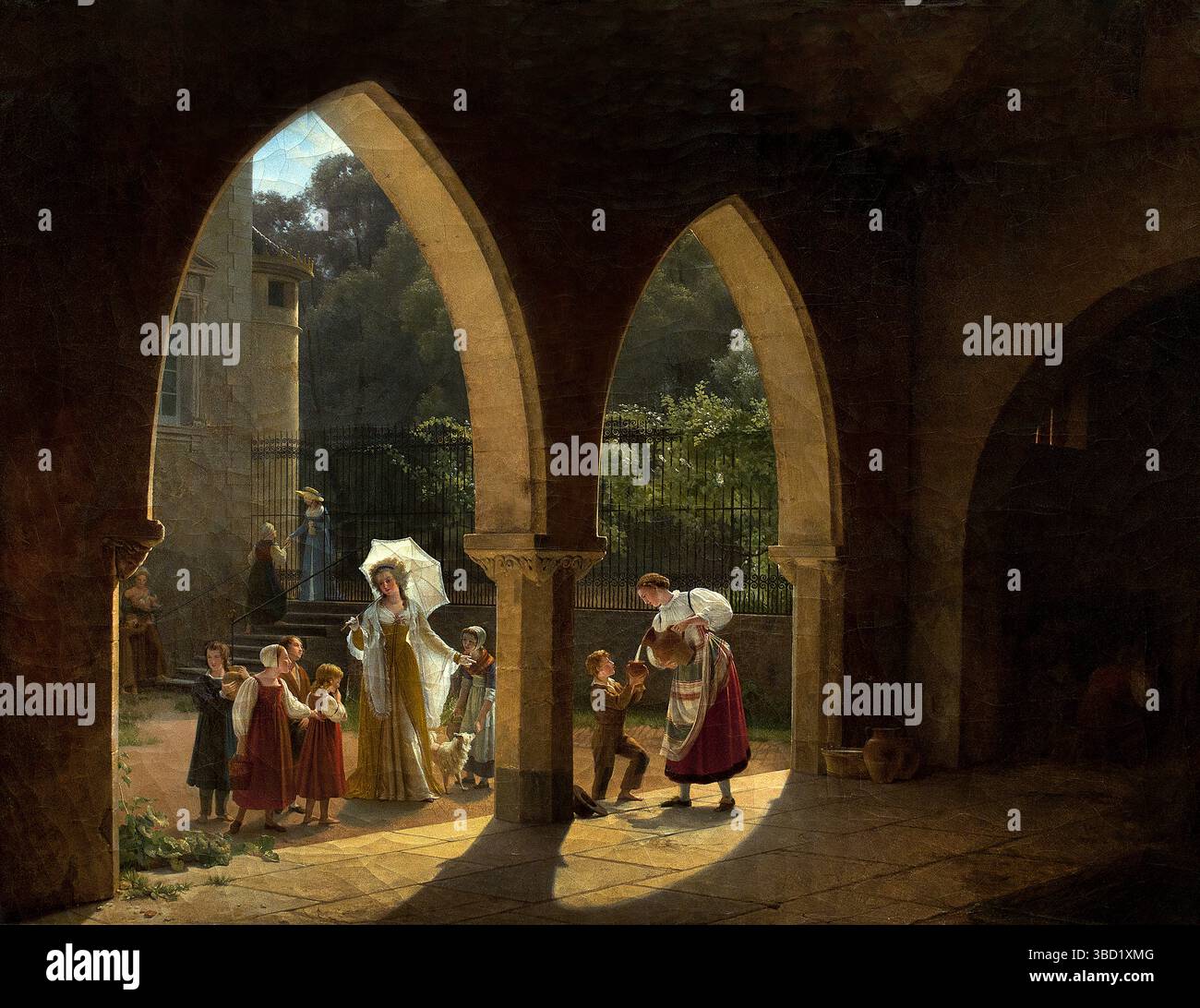 Comminges and Adelaide at the convent of La Trappe 1844 Fleury Richard ...