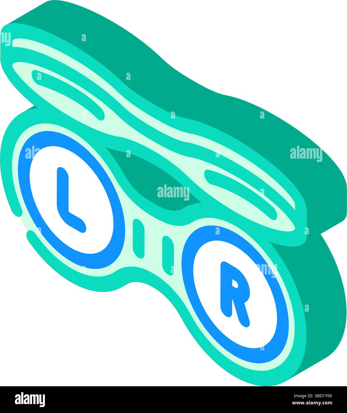 contact lenses optometry vision eye isometric icon vector illustration ...