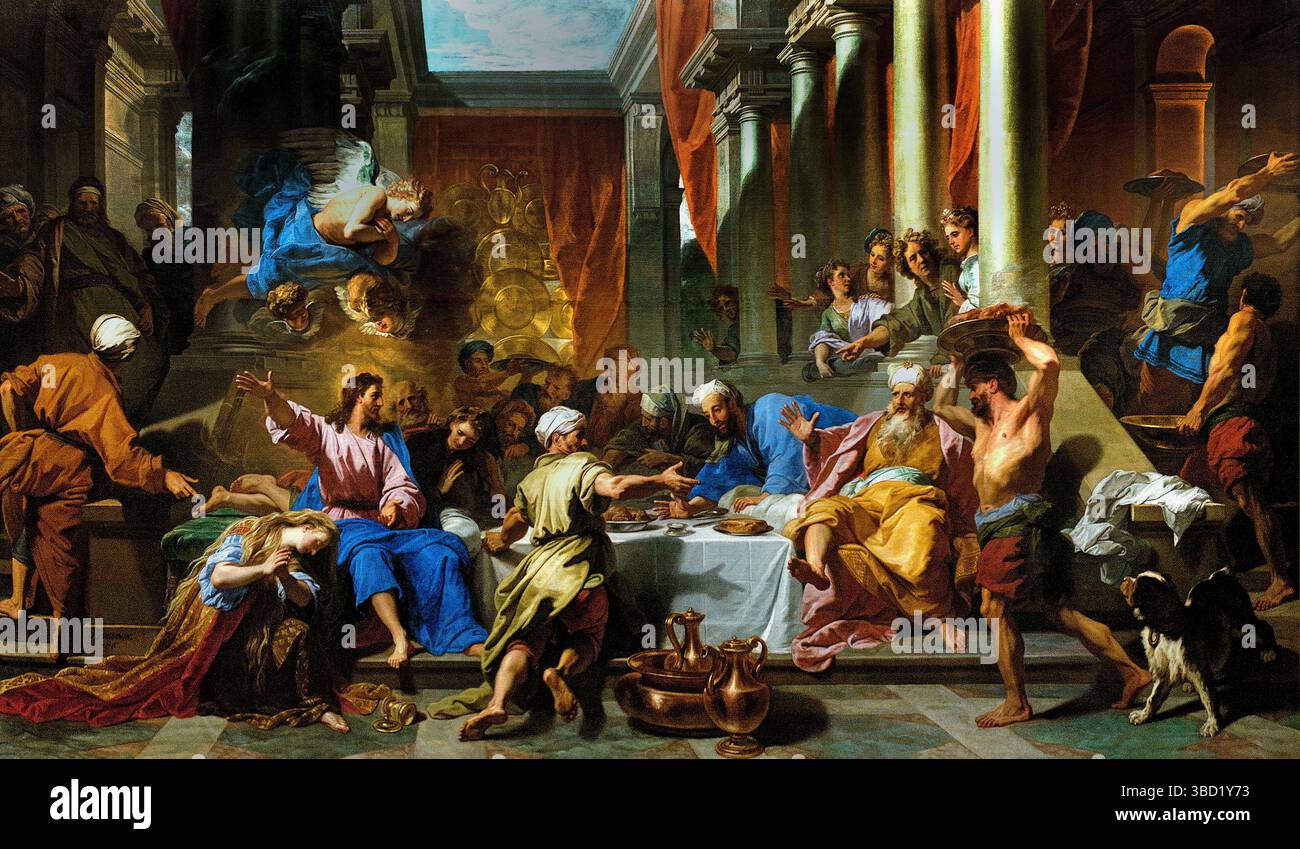 Christ at Supper with Simon the Pharisee 1706 Jean Baptiste Jouvenet ...