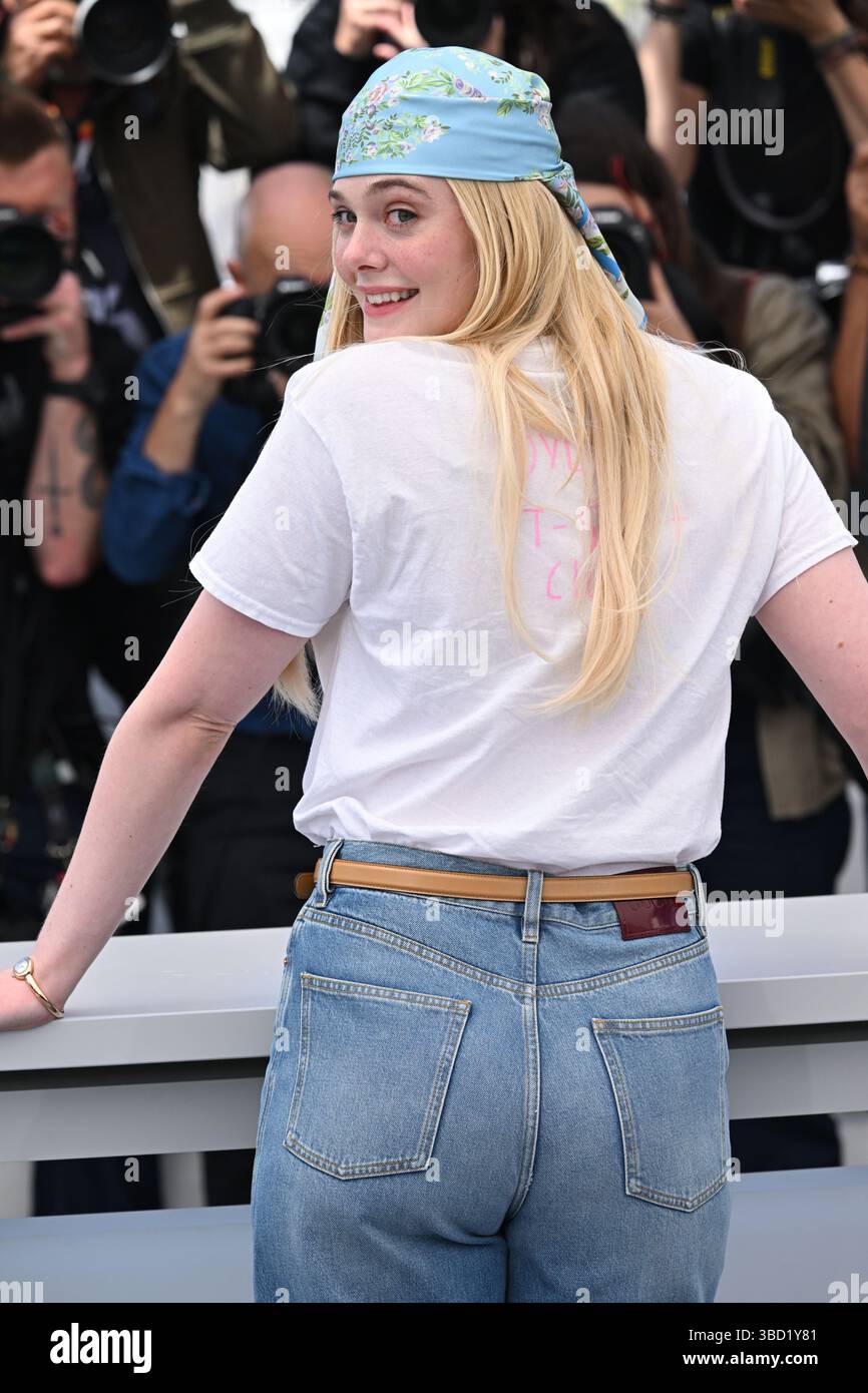 Elle Fanning during the photocall for the film Sentimental Value ...