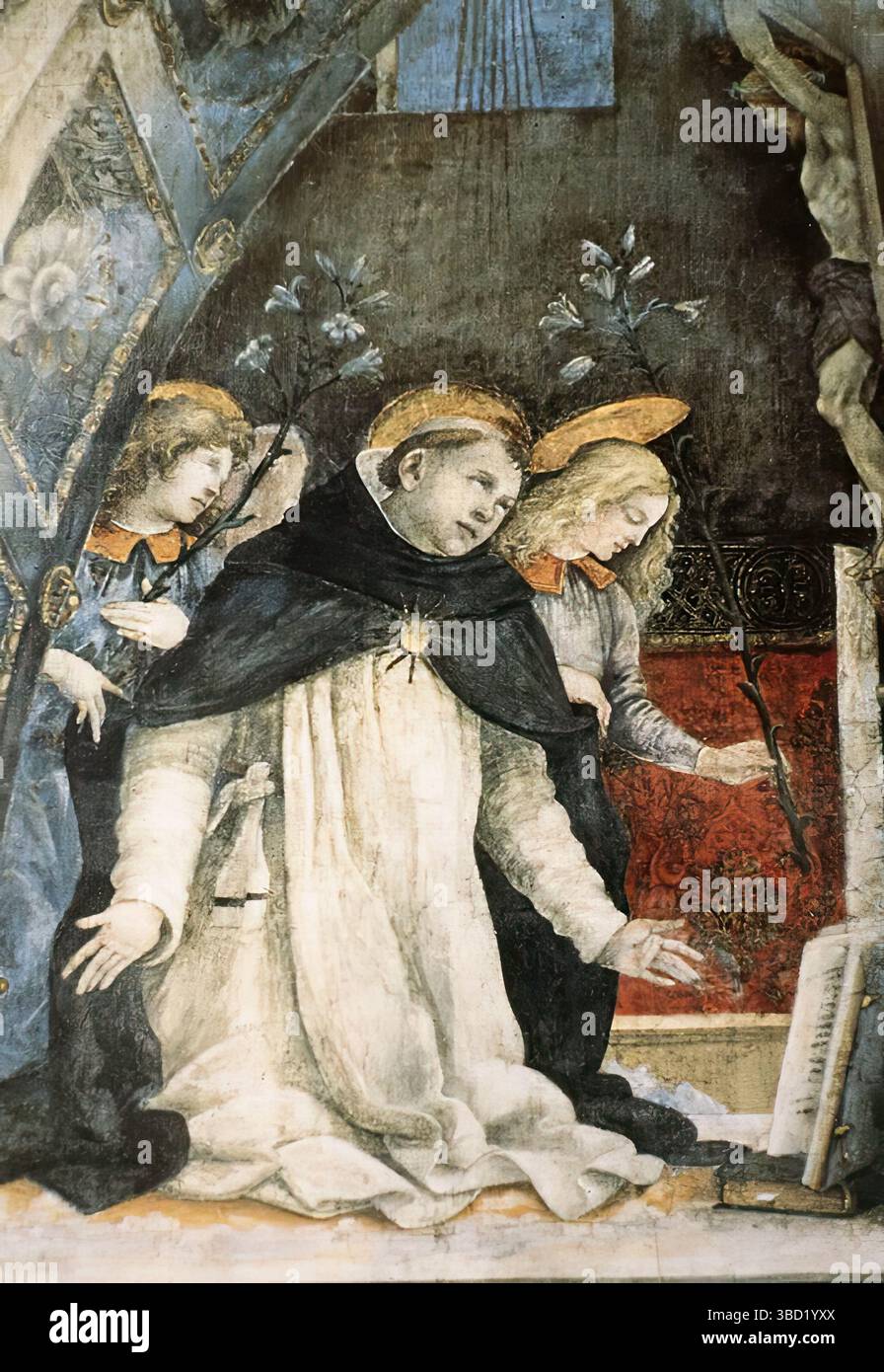 LIPPI, Filippino (b. ca. 1457, Prato, d. 1504, Firenze) Scene from the Life of St Thomas Aquinas ...