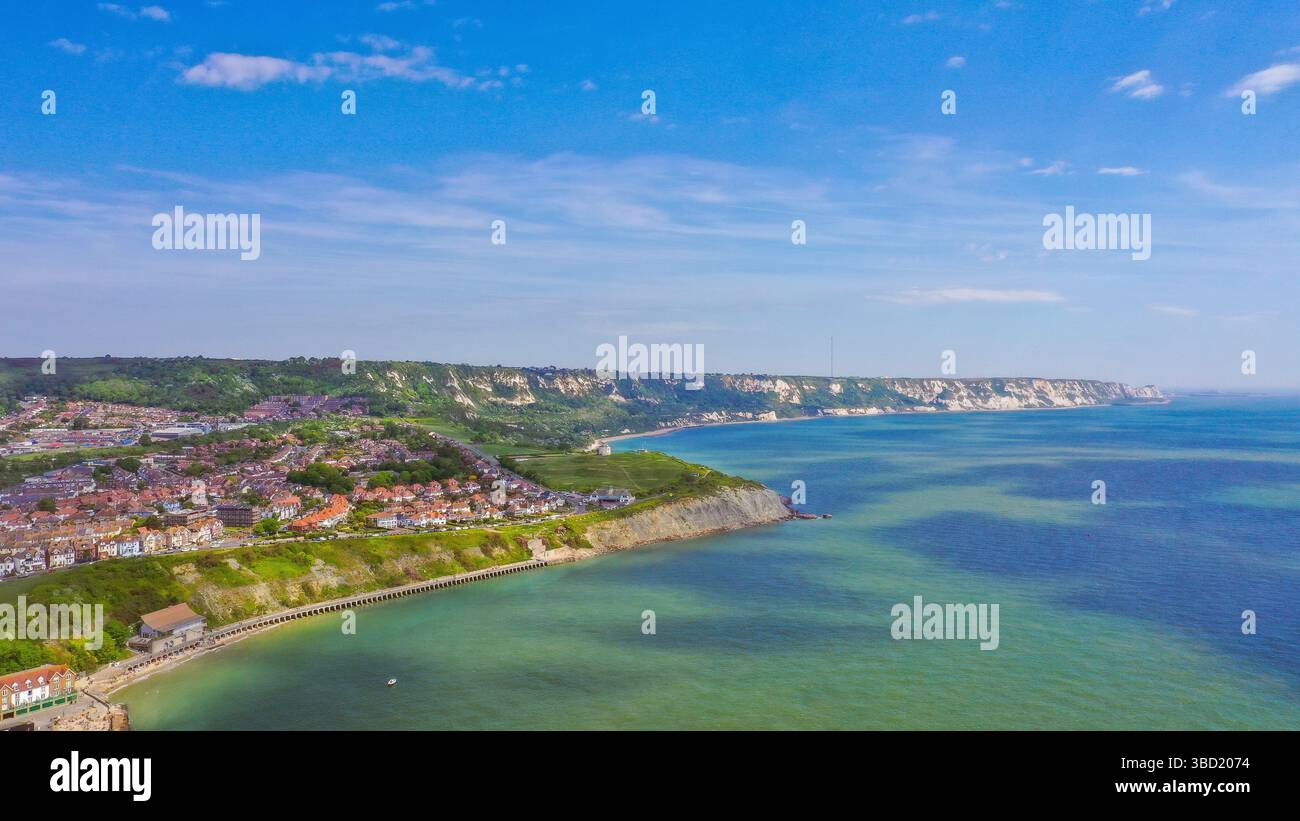 Folkestone harbour aerial hi-res stock photography and images - Alamy