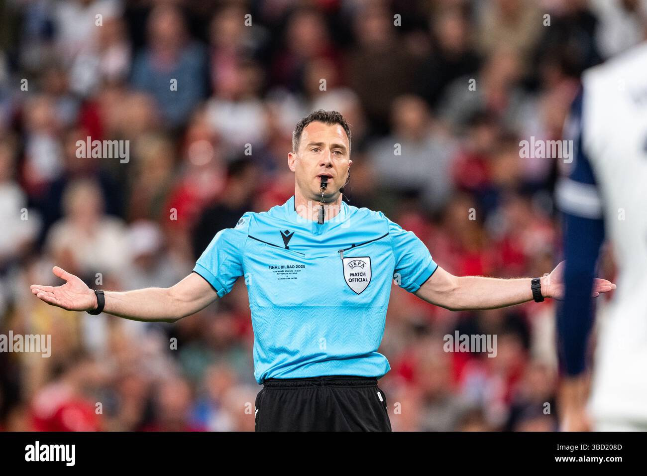 Bilbao, Spain. 21st May, 2025. Referee Felix Zwayer seen during the ...