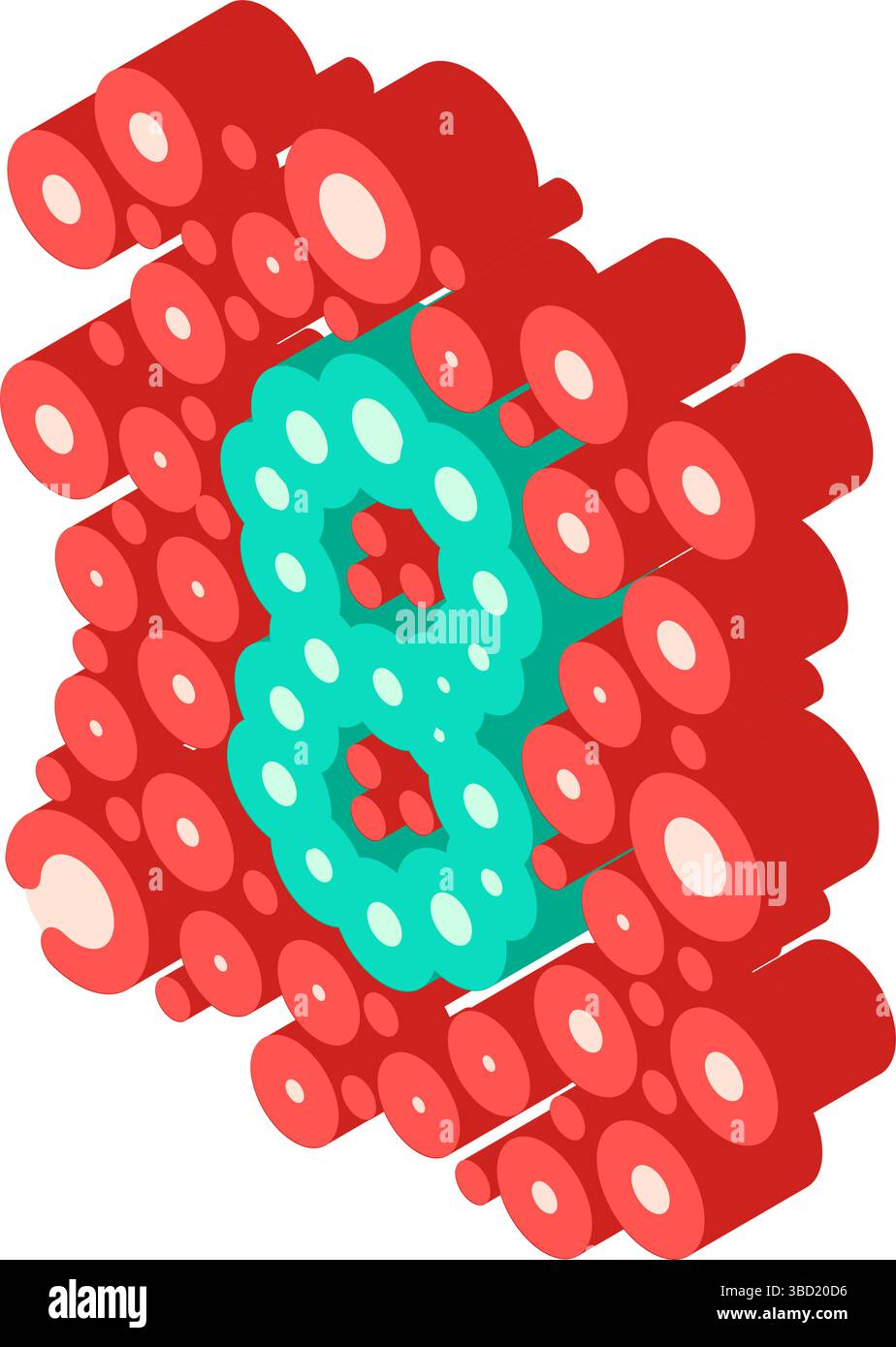 color vision test optometry eye isometric icon vector illustration ...