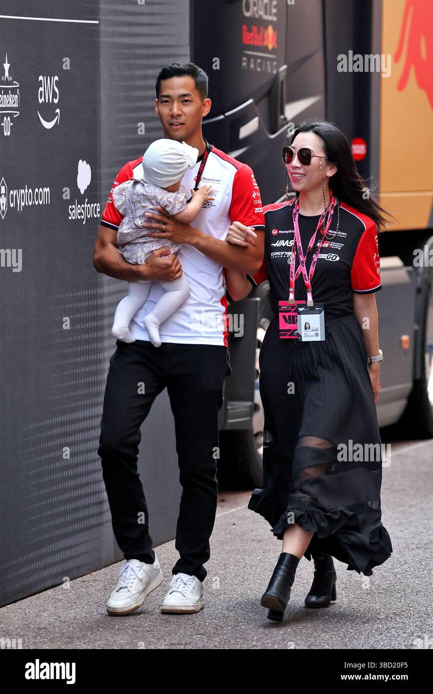 Monaco, Monte Carlo. 22nd May, 2025. Ryo Hirakawa (JPN) Haas F1 Team Reserve Driver with his ...