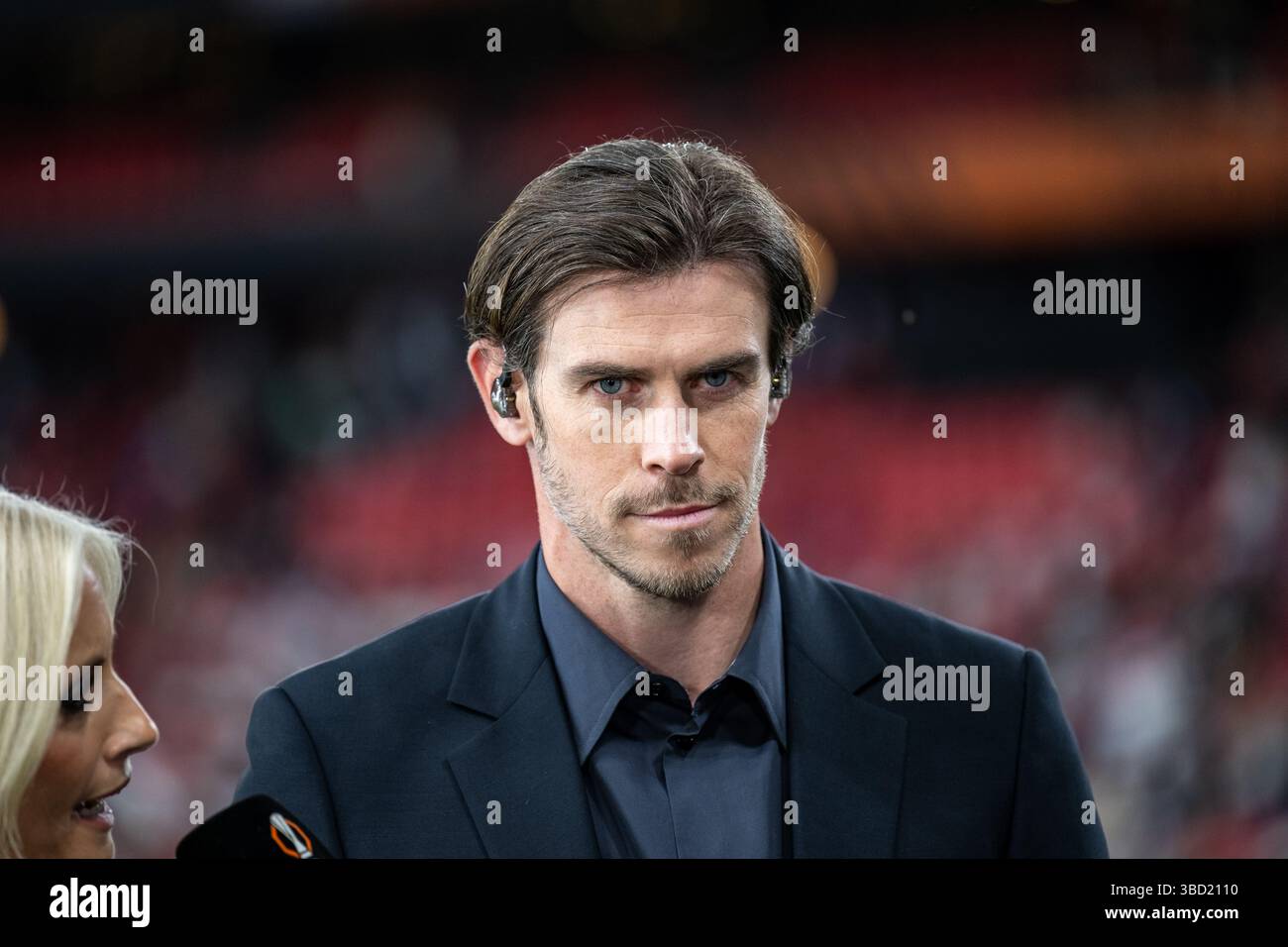 Bilbao, Spain. 21st May, 2025. Ex-footballer Gareth Bale seen at the ...