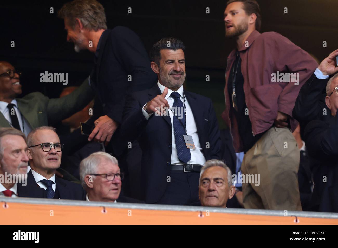 Bilbao, Spain, 21st May 2025. Luis Figo during the Tottenham Hotspur vs Manchester United UEFA ...