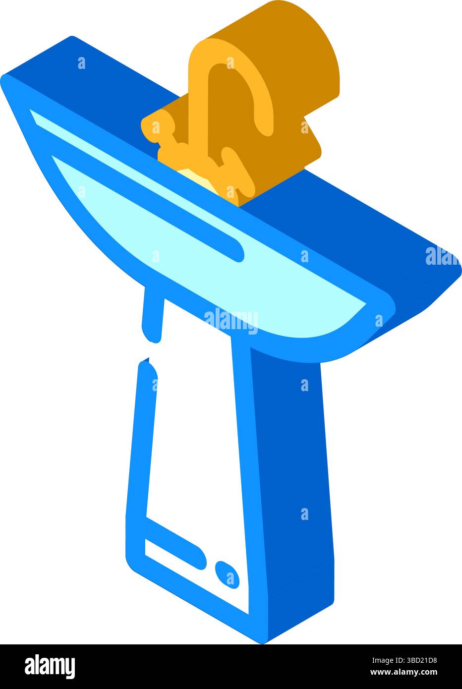 pedestal sink isometric icon vector illustration Stock Vector Image & Art - Alamy