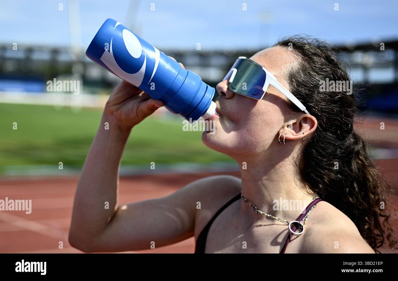 Rio Maior, Portugal. 21st May, 2025. Athlete Xanthe Van Driessche ...