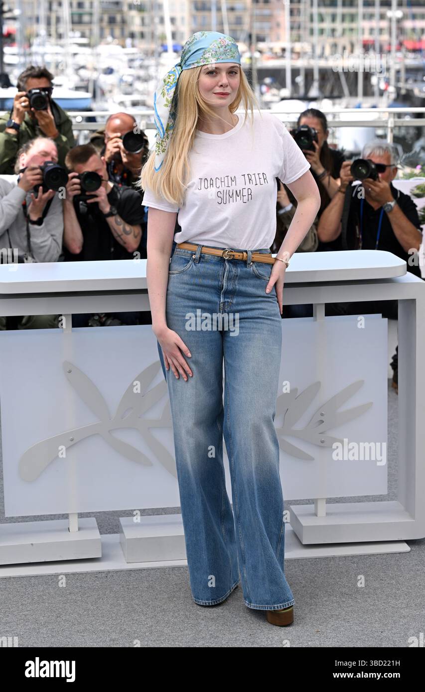 Cannes, France. May 22nd, 2025. Elle Fanning attending the Sentimental ...