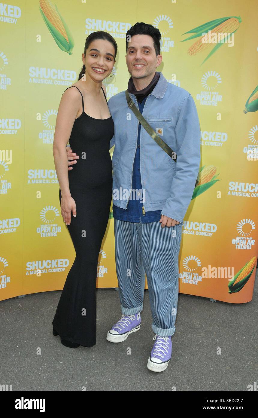 London, UK. 20th May, 2025. Rachel Zegler and Fabian Aloise at the ...