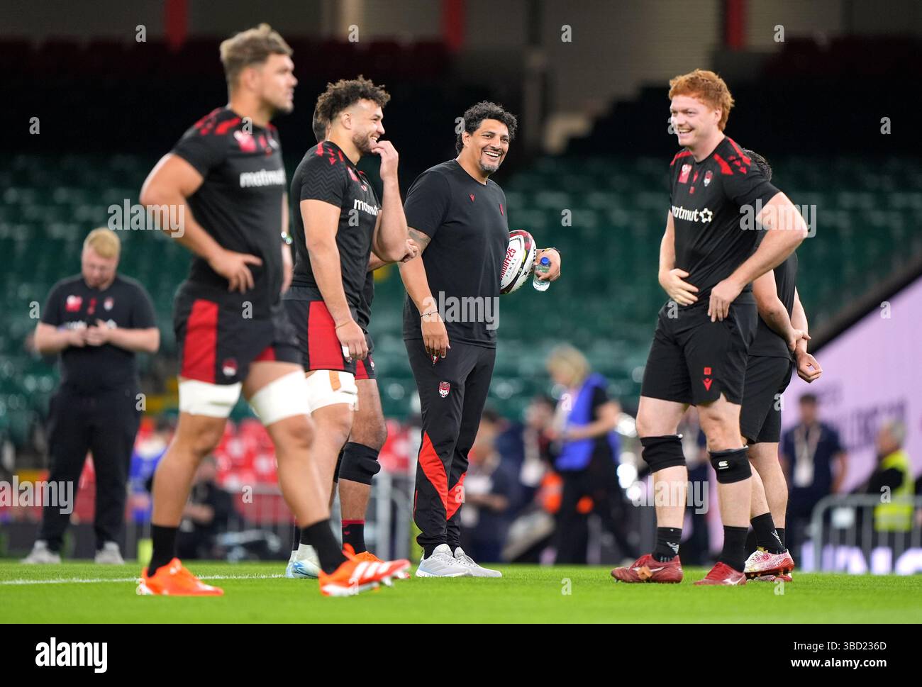 Lyon head coach Karim Ghezal and Theo William during the captain's run ...