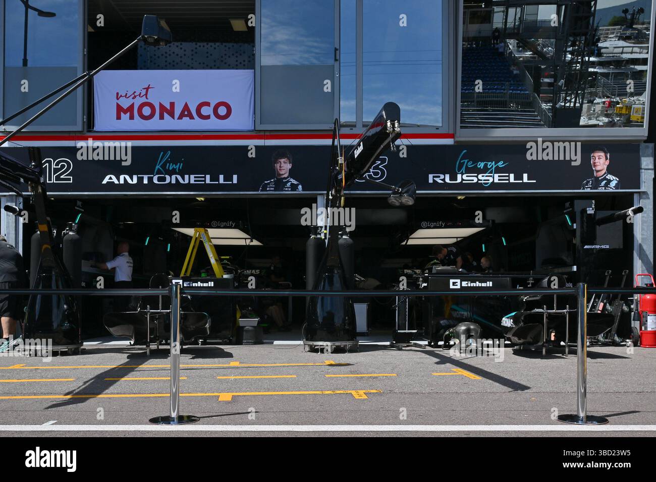MONTE-CARLO, MONACO - MAY 22: A general view of the Mercedes-AMG ...