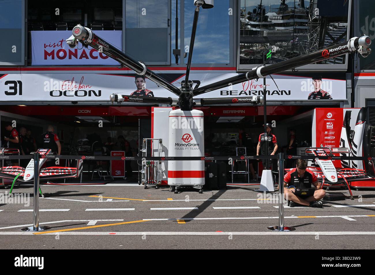 MONTE-CARLO, MONACO - MAY 22: A general view of the MoneyGram Haas F1 ...
