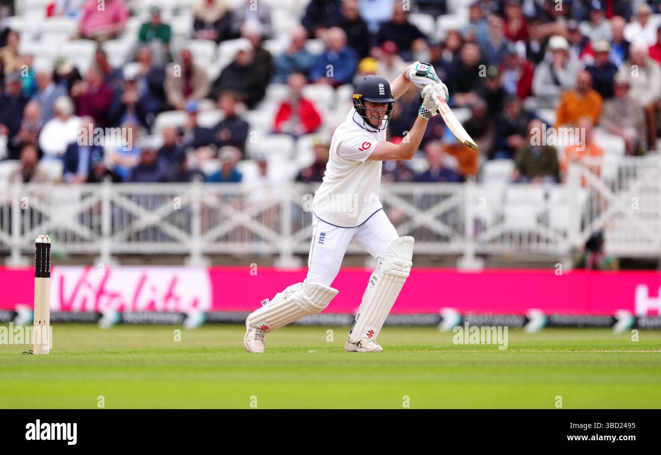 England's Zak Crawley on day one of the Rothesay International test ...