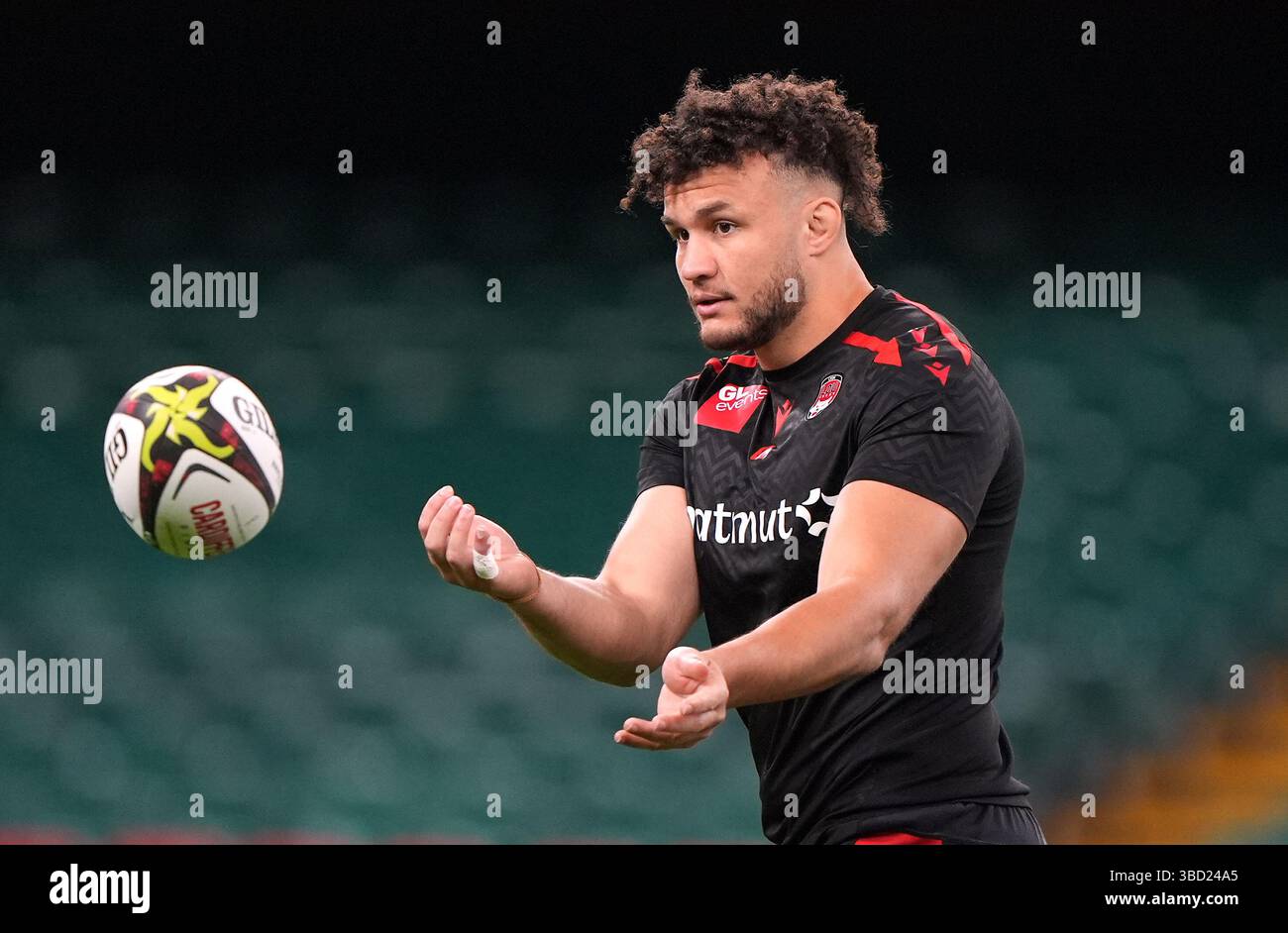 Lyon's Theo William during the captain's run at the Principality ...