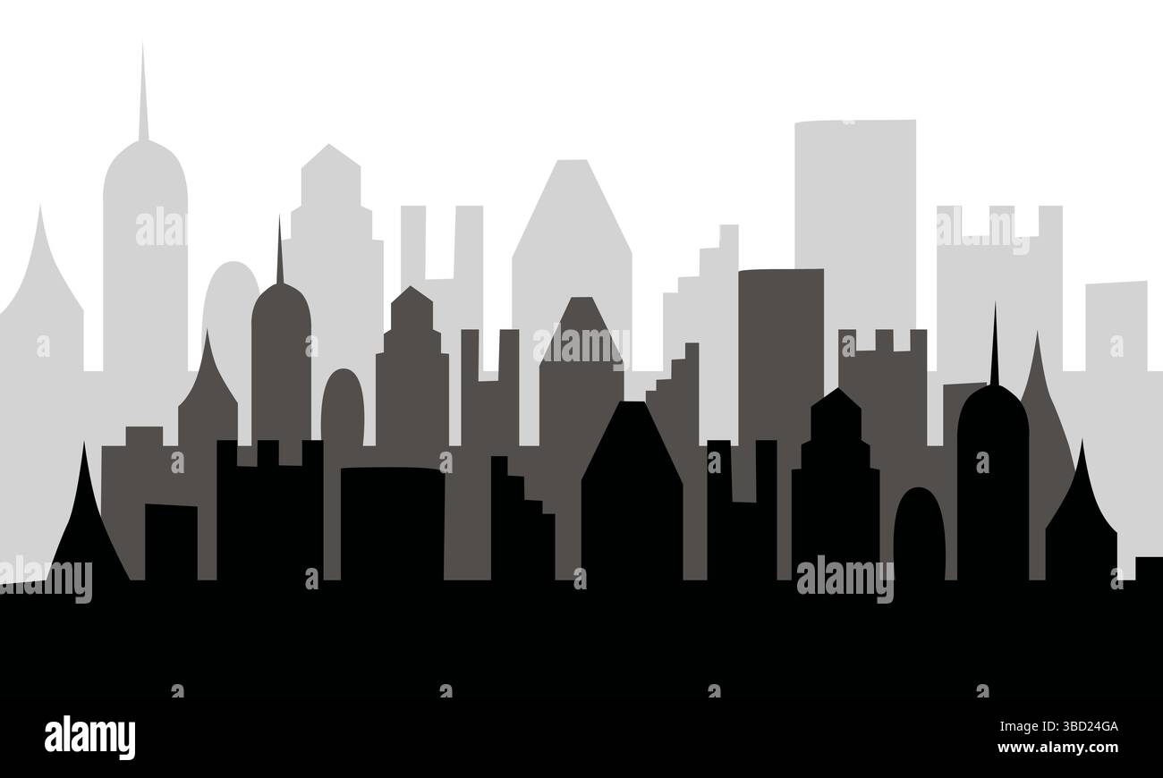 Urban skyline graphic Stock Vector Images - Alamy