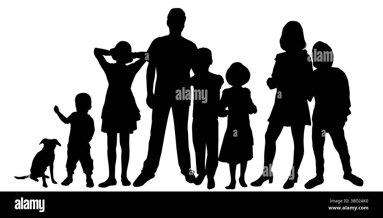 Family members Cut Out Stock Images & Pictures - Alamy