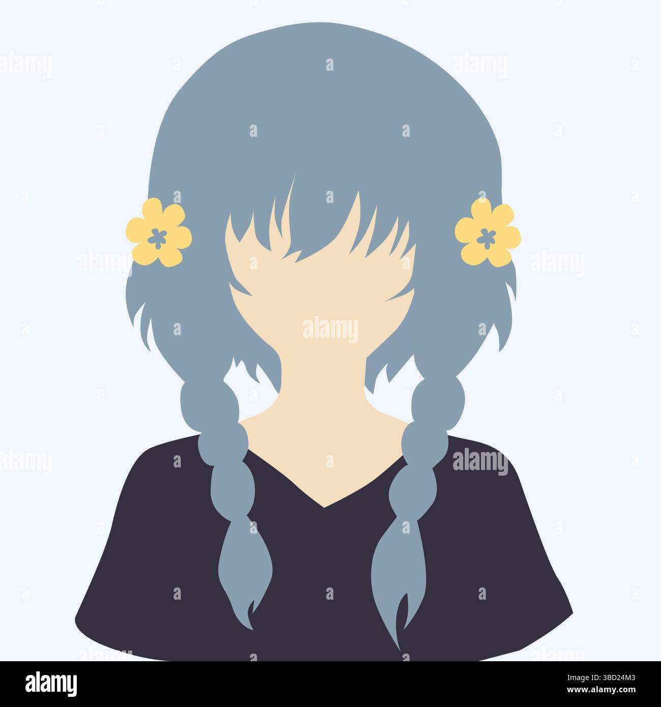 Modern stylish girl child Stock Vector Images - Alamy