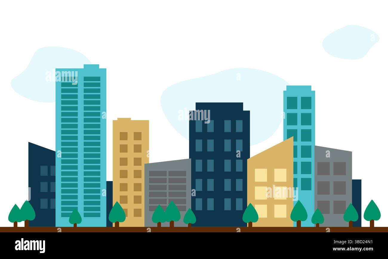 Cityscape skyline horizon Stock Vector Images - Alamy