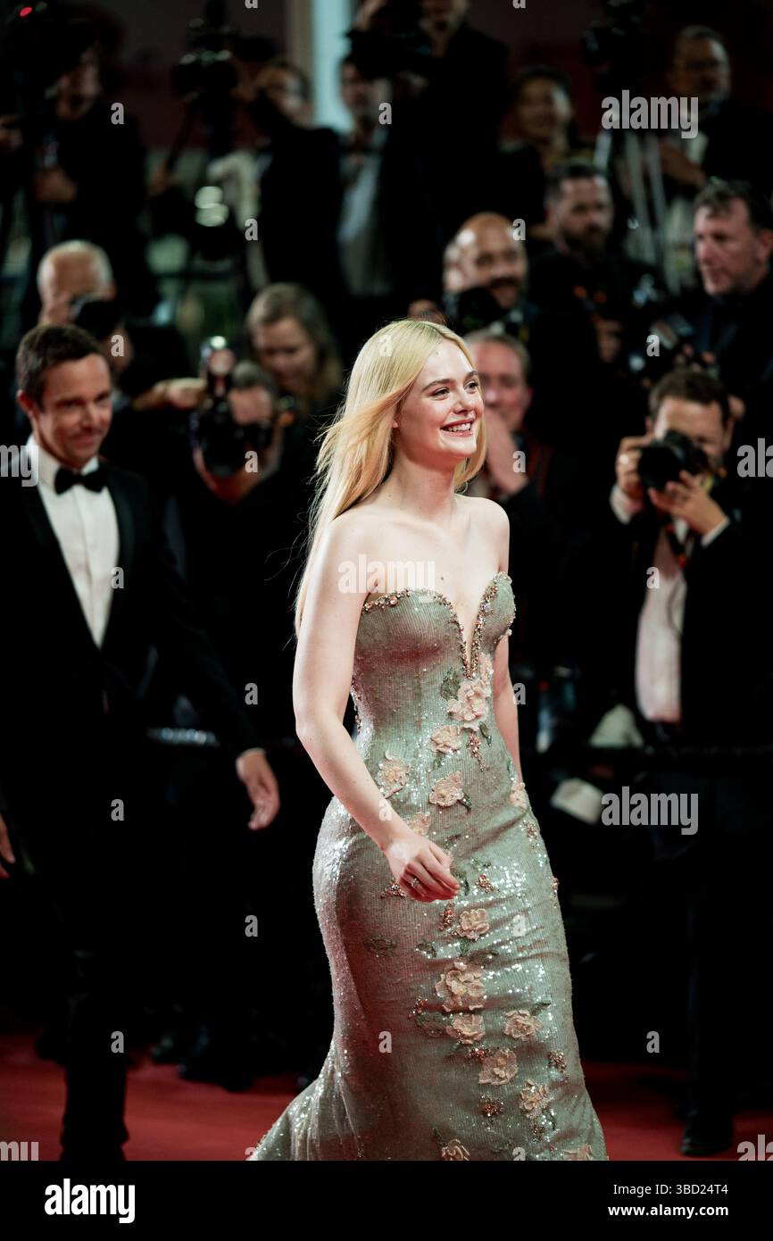 CANNES, FRANCE: MAY 21: The red carpet of "Sentimental Value" at Festival de Cannes. Elle ...
