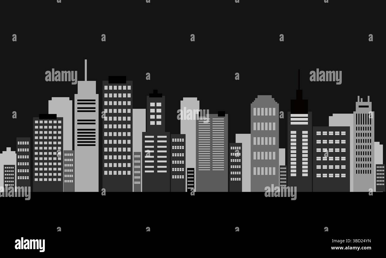 Cityscape skyline horizon Stock Vector Images - Alamy