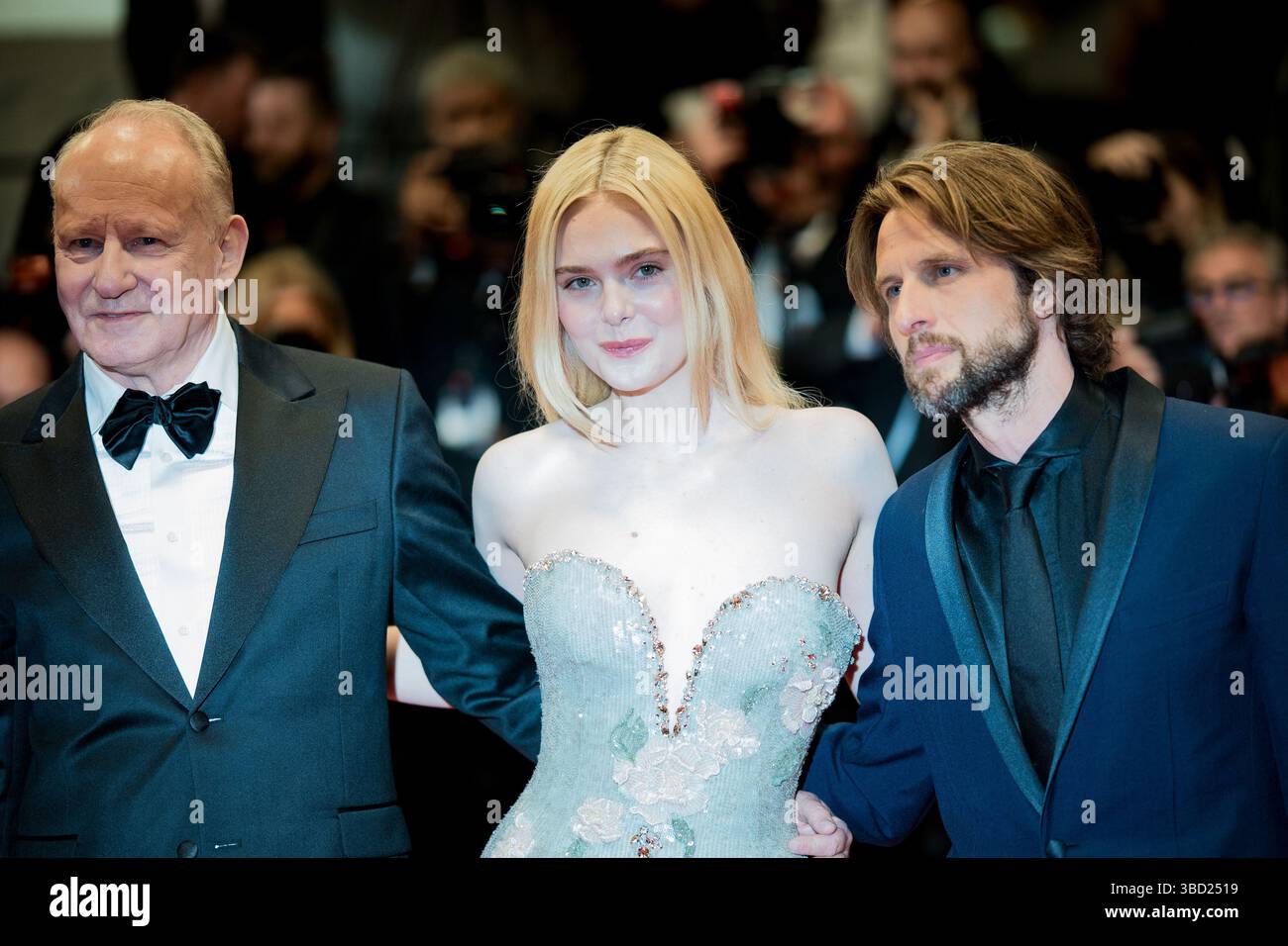 CANNES, FRANCE: MAY 21: The red carpet of "Sentimental Value" at Festival de Cannes. Elle ...
