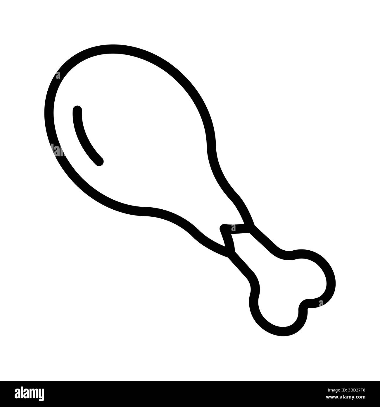 Juicy chicken leg icon, ideal for food menus and cooking menu Stock ...
