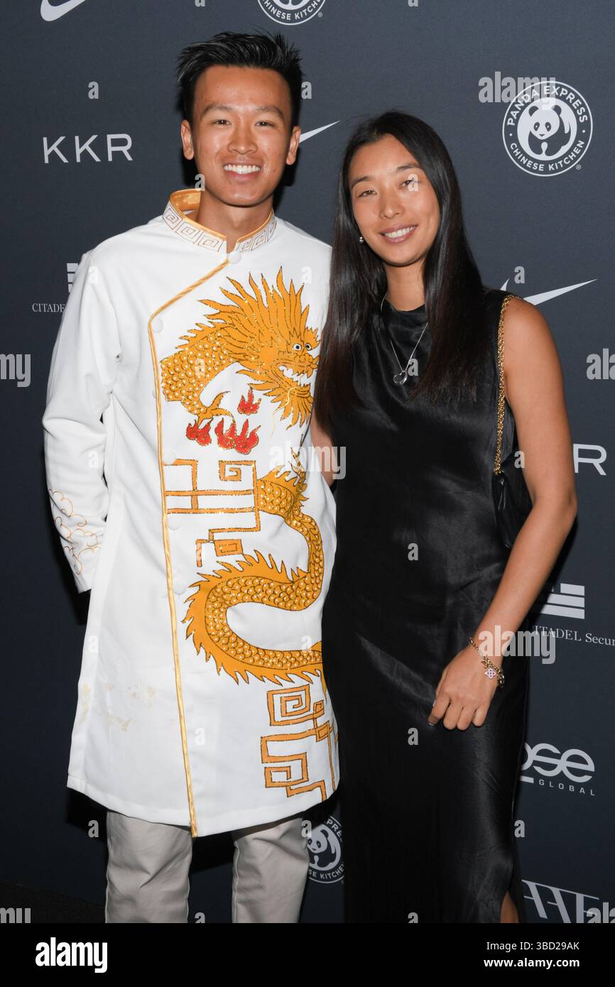 Kevin Ha and Sanae Ohta attend The Asian American Foundation's 2025 ...