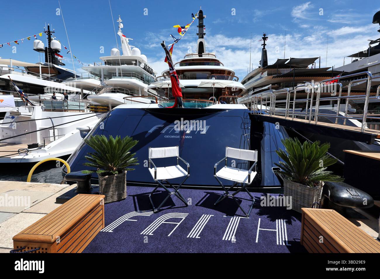 Faith - the boat of Lance Stroll (CDN) Aston Martin F1, in the Monaco ...