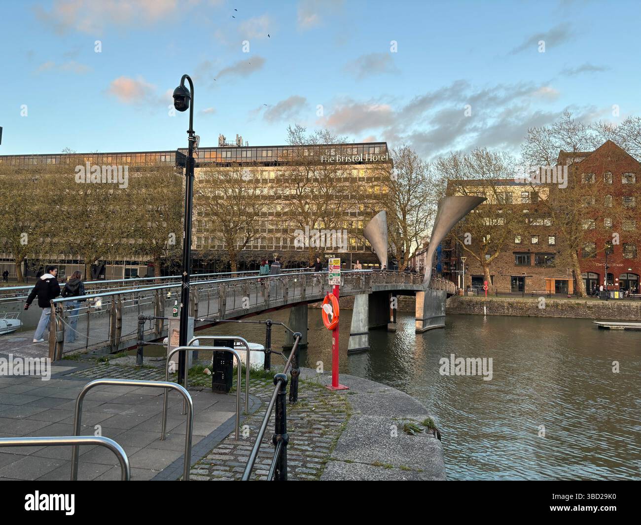 Bristol city centre showing urban life, historic buildings, modern ...