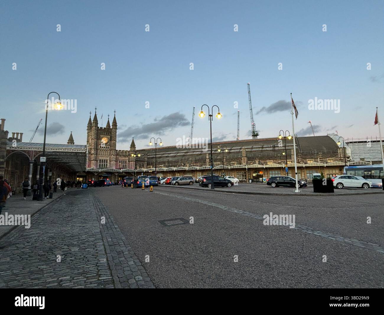 Bristol city centre showing urban life, historic buildings, modern ...
