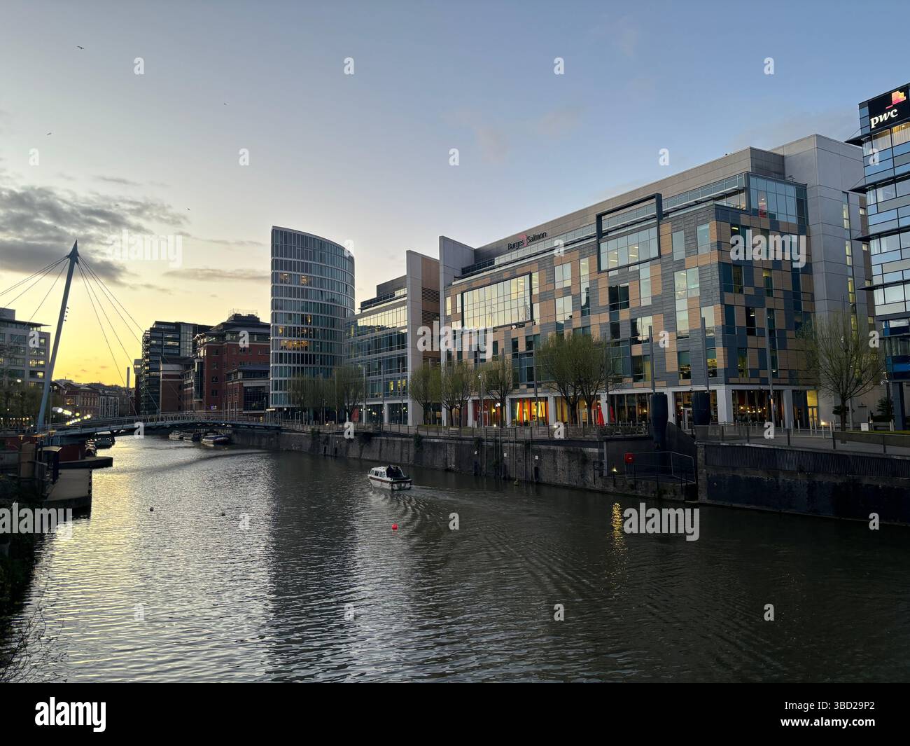Bristol city centre showing urban life, historic buildings, modern ...